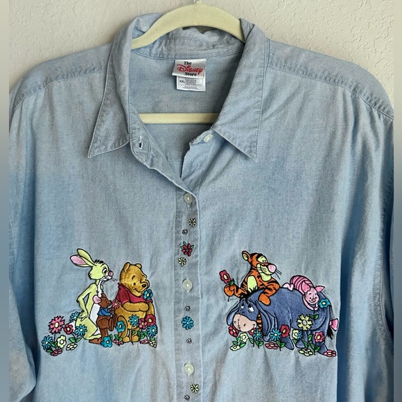 Disney | Tops | Vintage Disney Embroidered Winnie The Pooh Friends ...